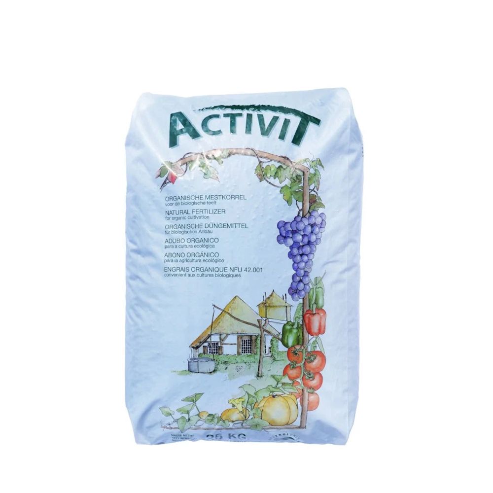 Ekologiškos granuliuotos organinės trąšos ACTIVIT, 25 kg | IN-TR-ACTI-00-03